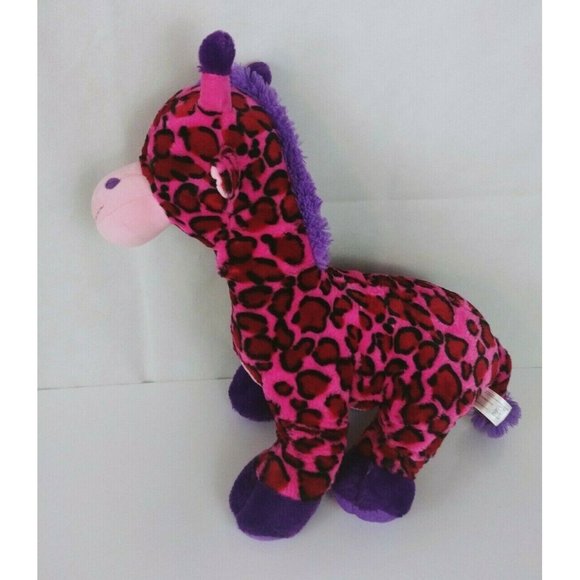 Fiesta | Toys | Fiesta Leopard Print Giraffe Plush Pink Purple Spotted ...